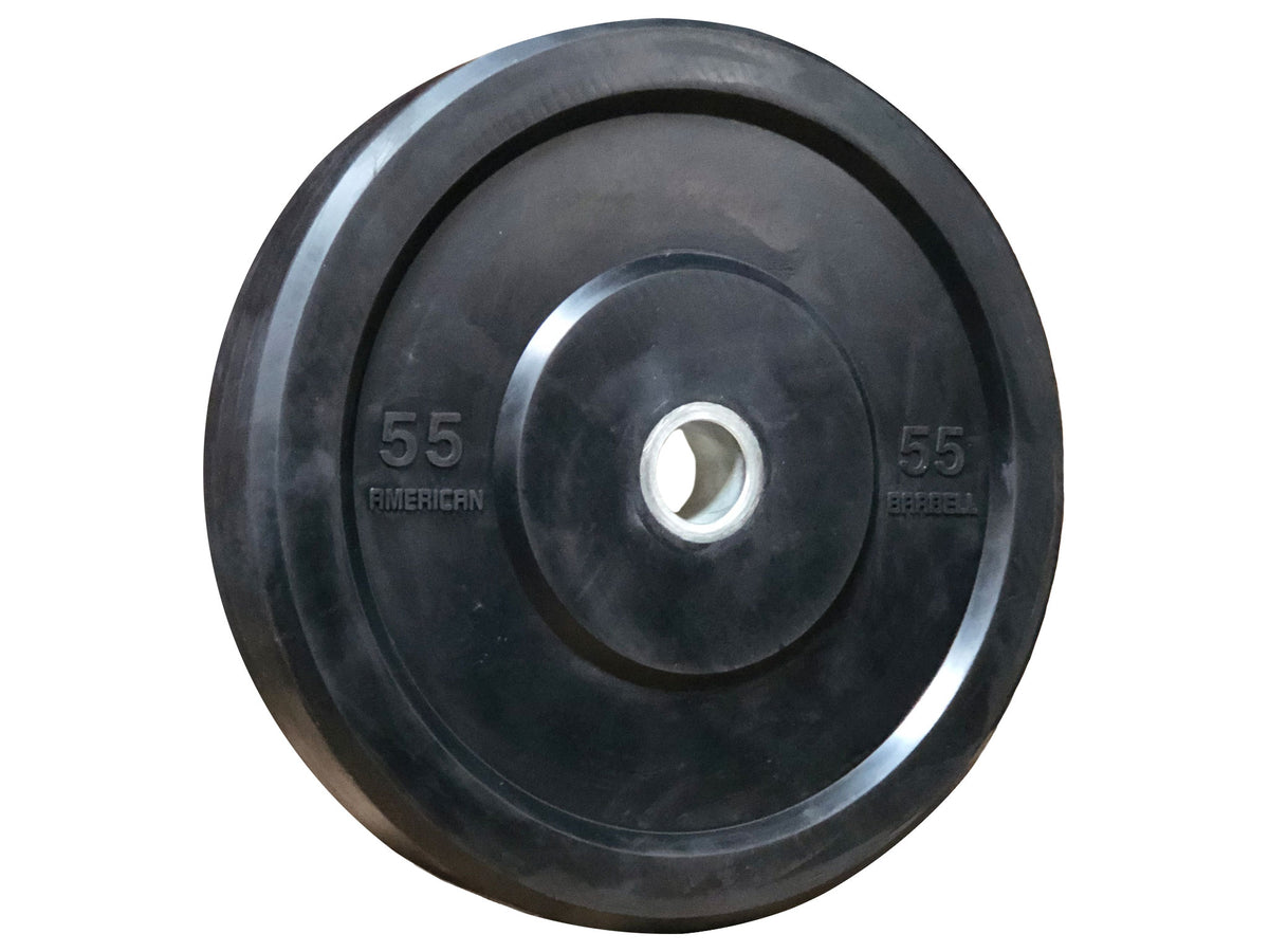 American Barbell 55 lb Rubber Bumper Plate | New with Imperfections