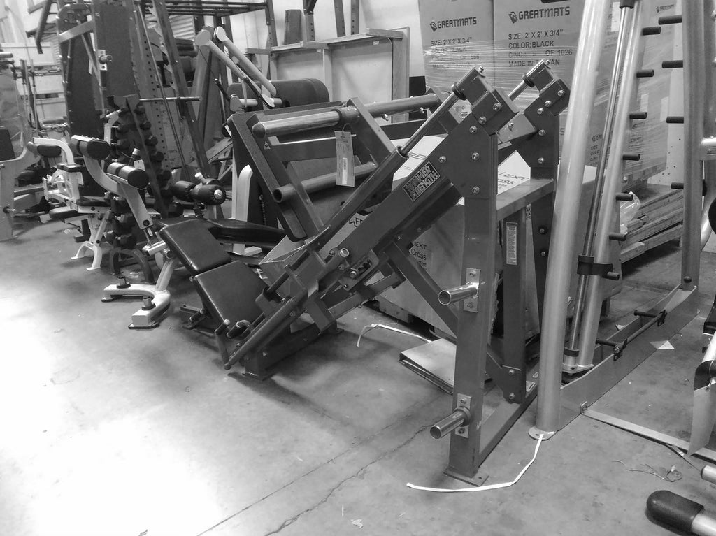 Used Hammer Strength Free Weight Package - 7 Racks & Benches