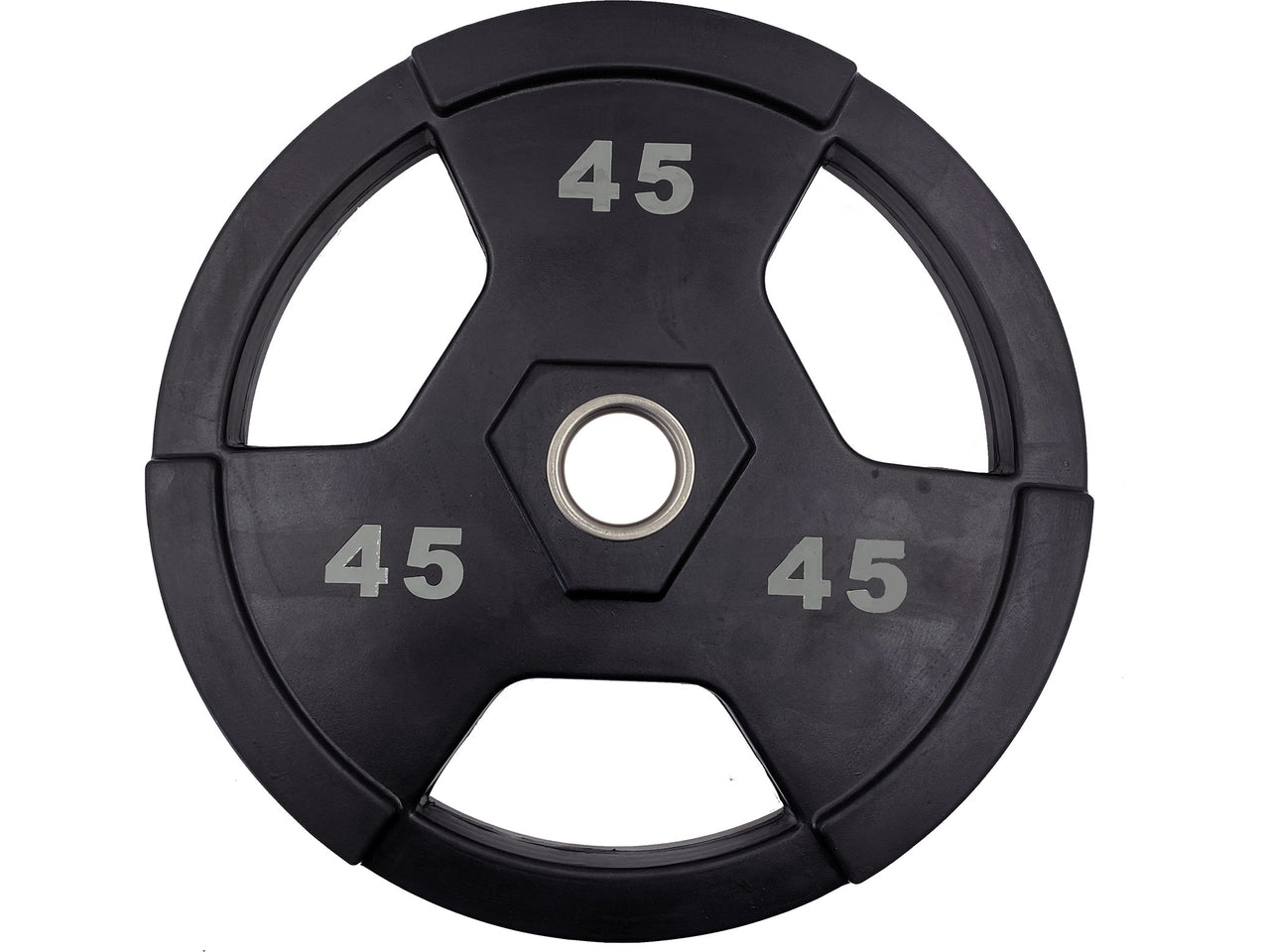 M-Fitness Laser Cut 45 Lb Rubber Olympic Grip Plate | Available to Ship ...
