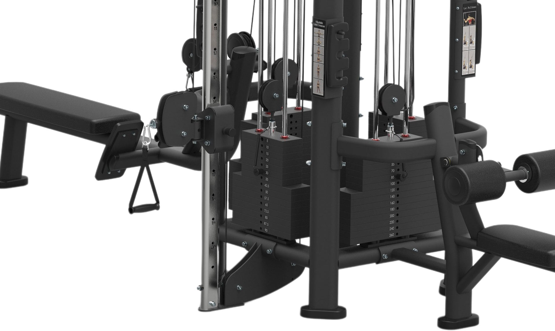 Sportgear MJ5 with Dual Pulley Pulldown and Row | Multi-Jungle