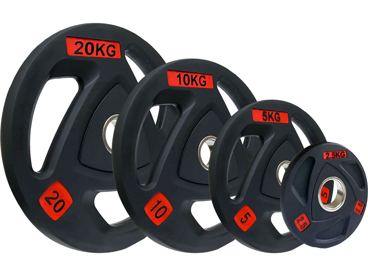 Sportgear Urethane Olympic Grip Plate 75 KG Set for Sale Online