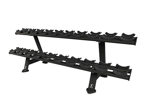 New Torque 2-tier 10-pair Dumbbell Rack with saddles | Factory Warranty